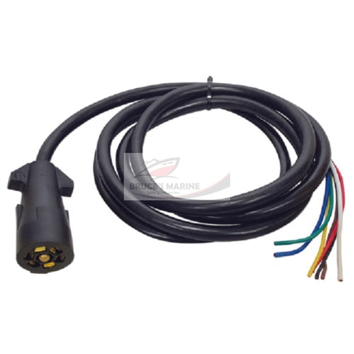 7-WAY TRAILER WIRING 8' CABLE WITH 7-WAY MOLDED CONNECTOR