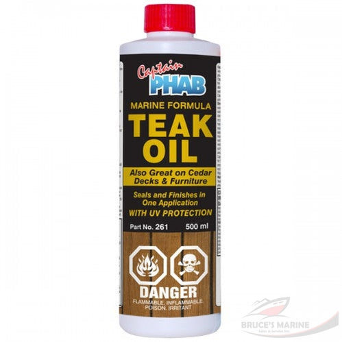Captain Phab Teak Oil 500ml. – Bruces Marine Sales and Service, Inc